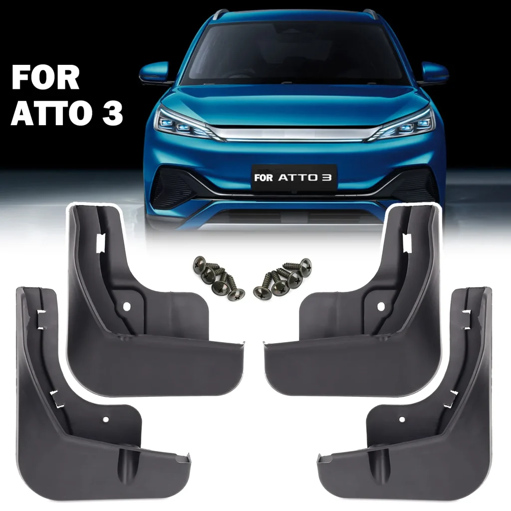 BYD ATTO 3 MUD FLAPS 4pcs Mudguards Front Rear Fender - BYD ELECTRIC ...