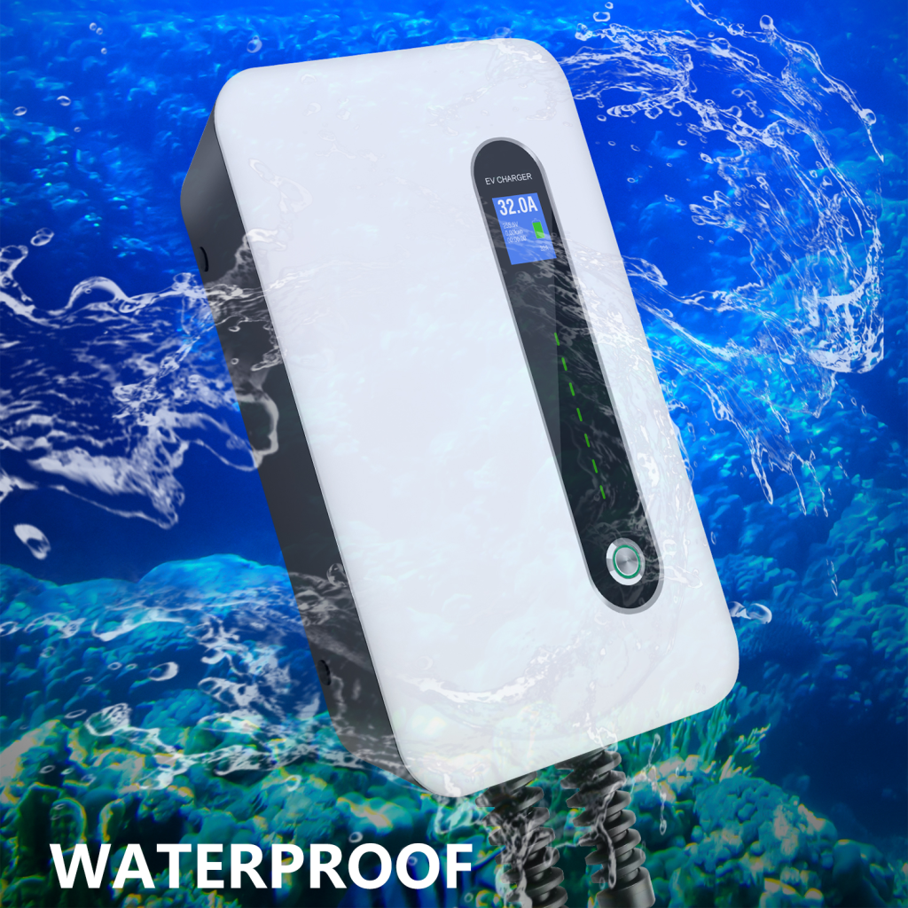 7kW Type 2 32A Single Phase EV Wall Chargers Charging Station Wallbox ...