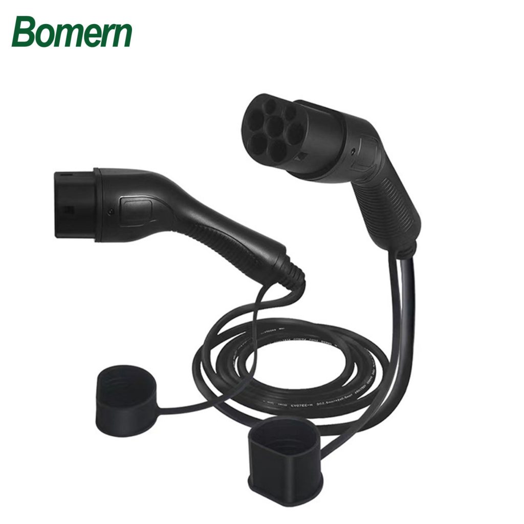 16.4FT 16-32A(220V-240V) Single-Three Phase EV Charging Extension Cable ...